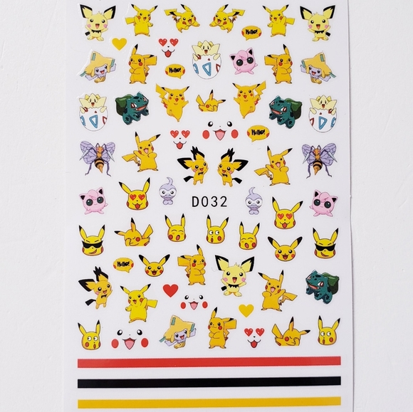 Makeup | 415 Pokemon Nail Art Stickers | Poshmark
